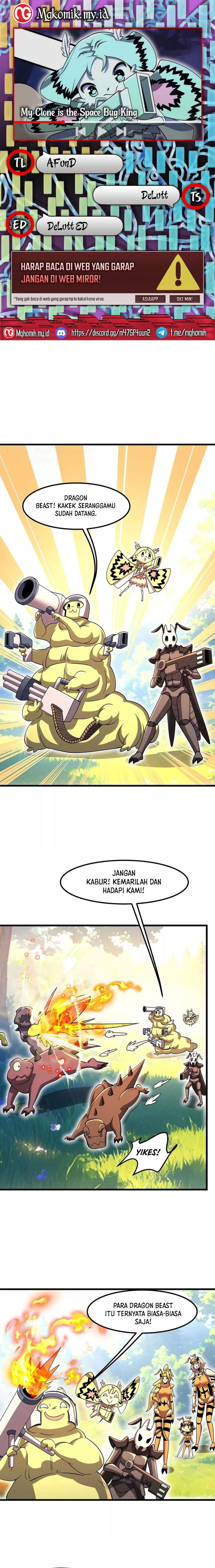 Komik My Clone is the Space Bug King Chapter 36 Bahasa Indonesia - KomikIndo