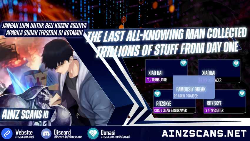 Komik The Last All-Knowing Man Collected Trillions of Stuff from Day ...